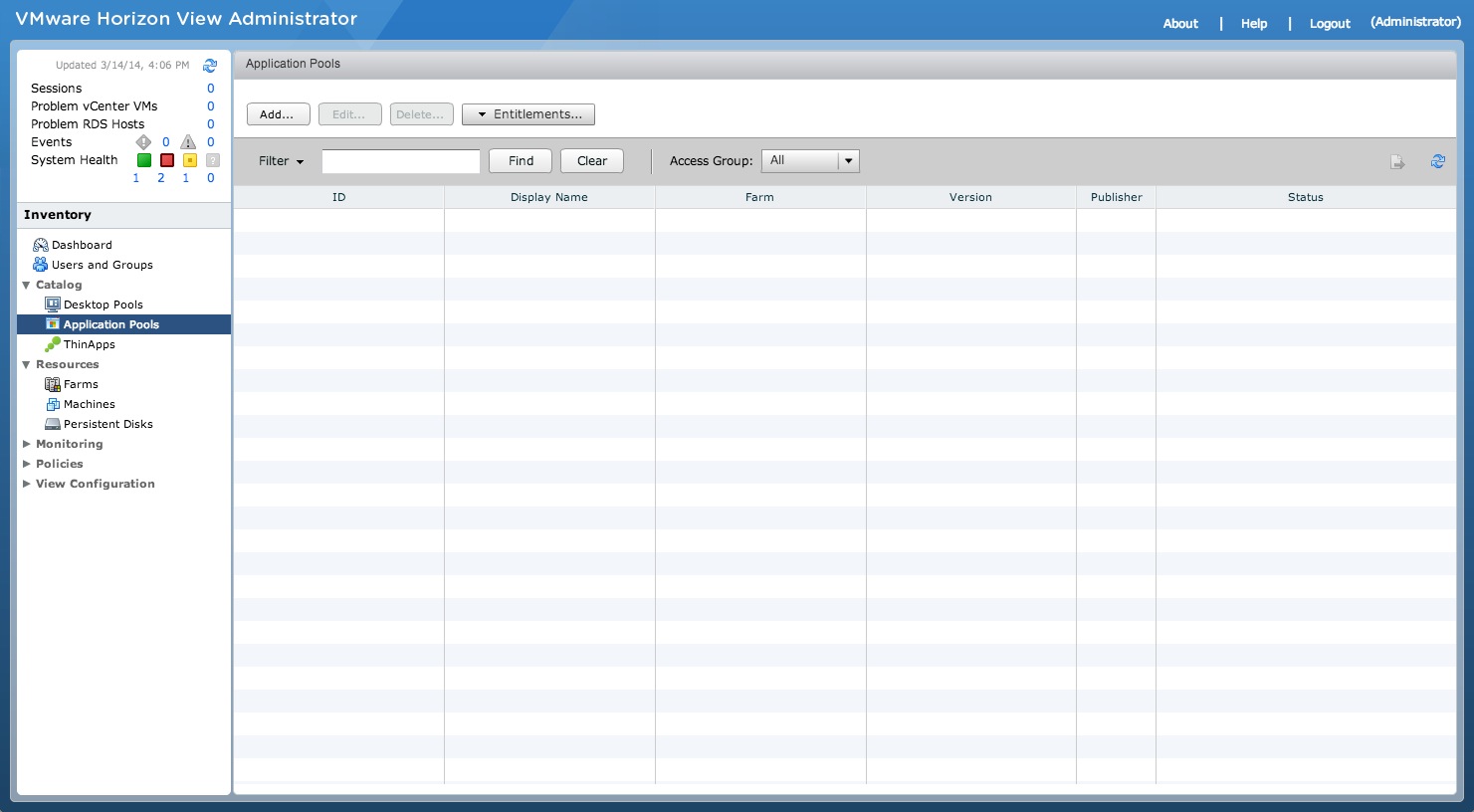 Deploy An Application Pool | VMware Horizon 6 SmartGuide Application ...