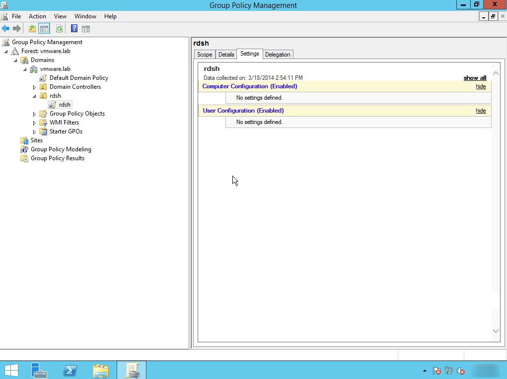 Configure Group Policy Settings For RDS Host Sessions | VMware Horizon ...