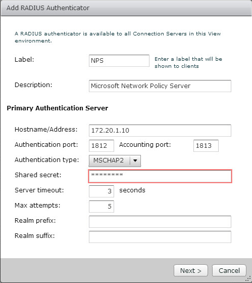 Configure A View Connection Server To Use An NPS Server As An ...